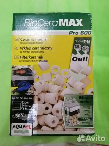 BioCeraMax pro 600 для фильтра + губка
