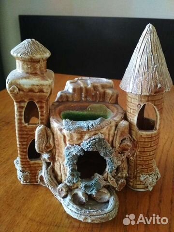 Декорация замок для аквариума