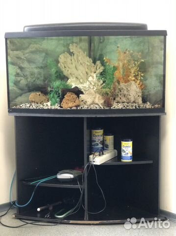Аквариум серии Оскар с тумбой h-50, V-120 л